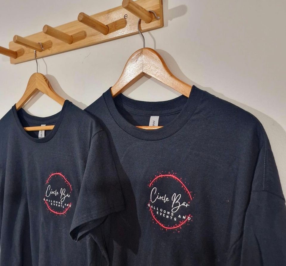 Custom Printed/ Embroidered T-shirts/ Business Logo Branded T-shirts ...