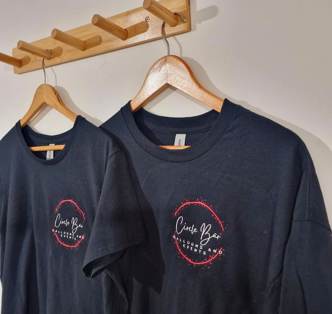 Custom Printed/ Embroidered Logo T-shirt/ Business Logo Branded T-shirt ...