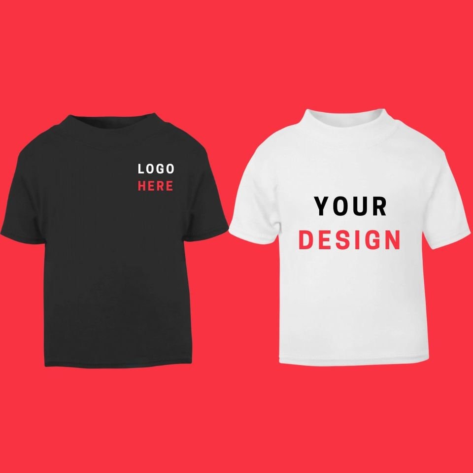 Custom Printed/ Embroidered T-shirts/ Business Logo Branded T-shirts ...