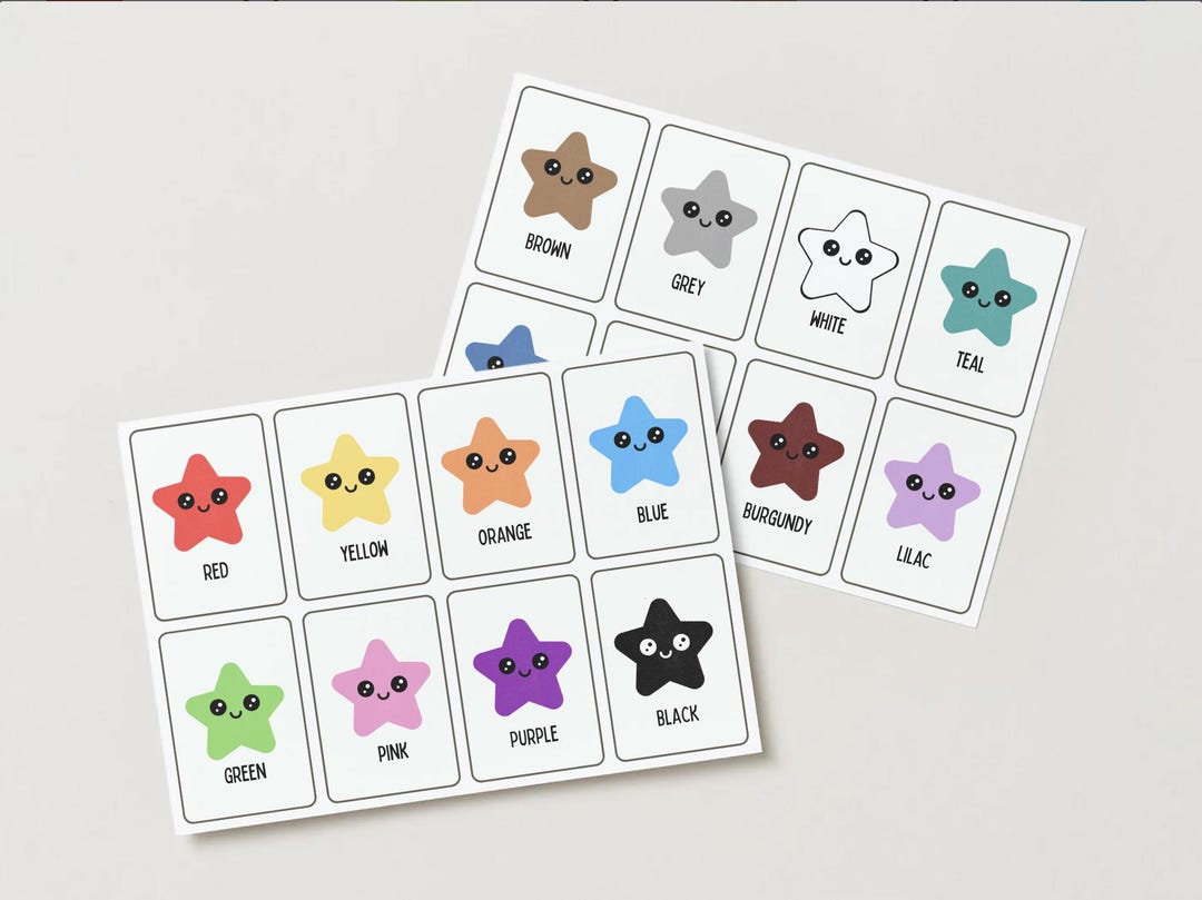 Learn Colours Flash Cards, Learning Cards, Home Education, 16 Cards ...