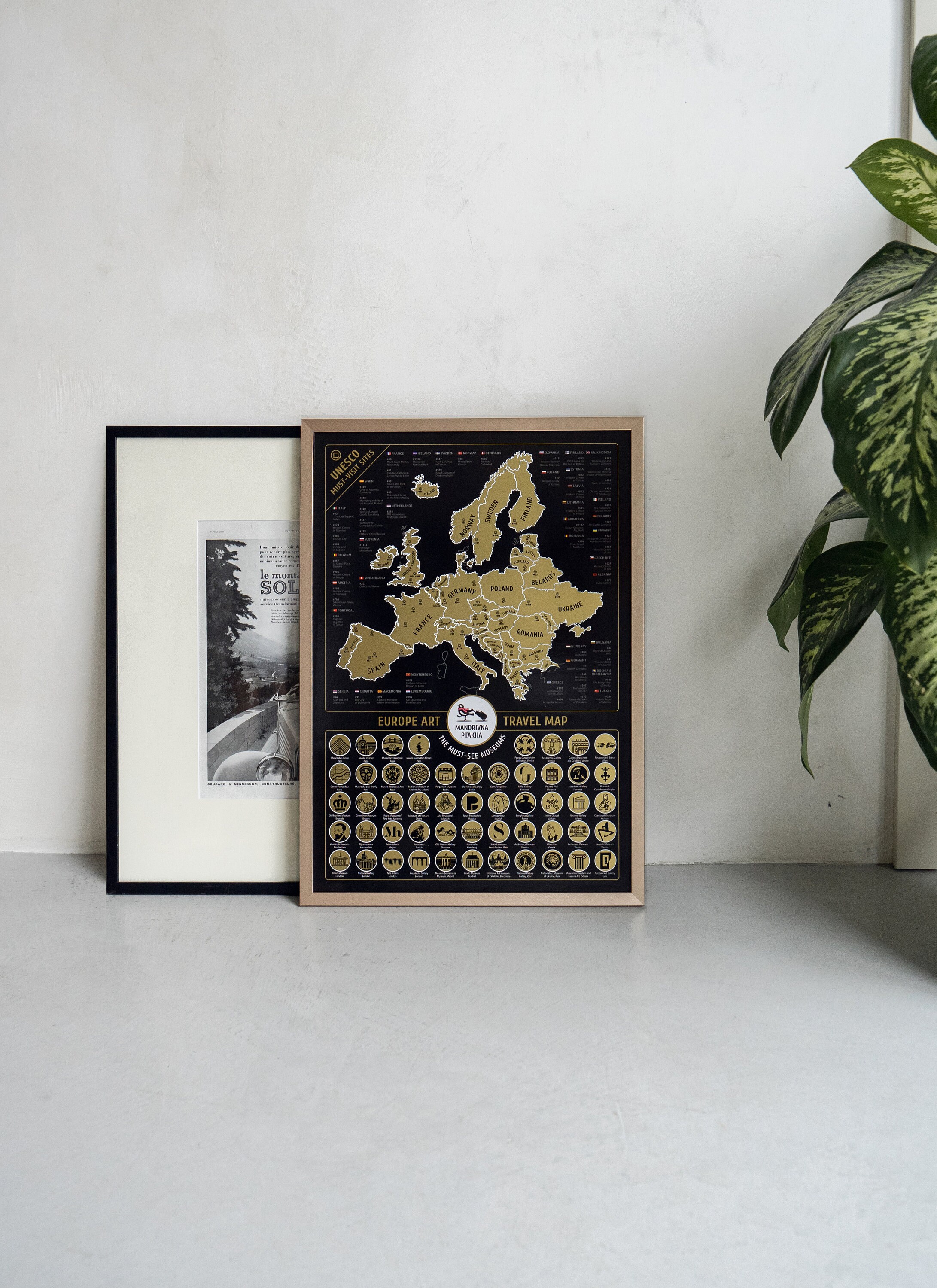 Art Travels Scratch off Map - Scratch Map of Art in Europe - the Best ...