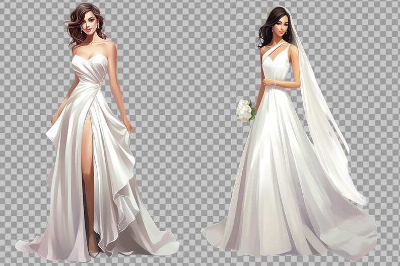 Bride Clipart, Wedding Clipart, Wedding Bride Clipart, Bride ...