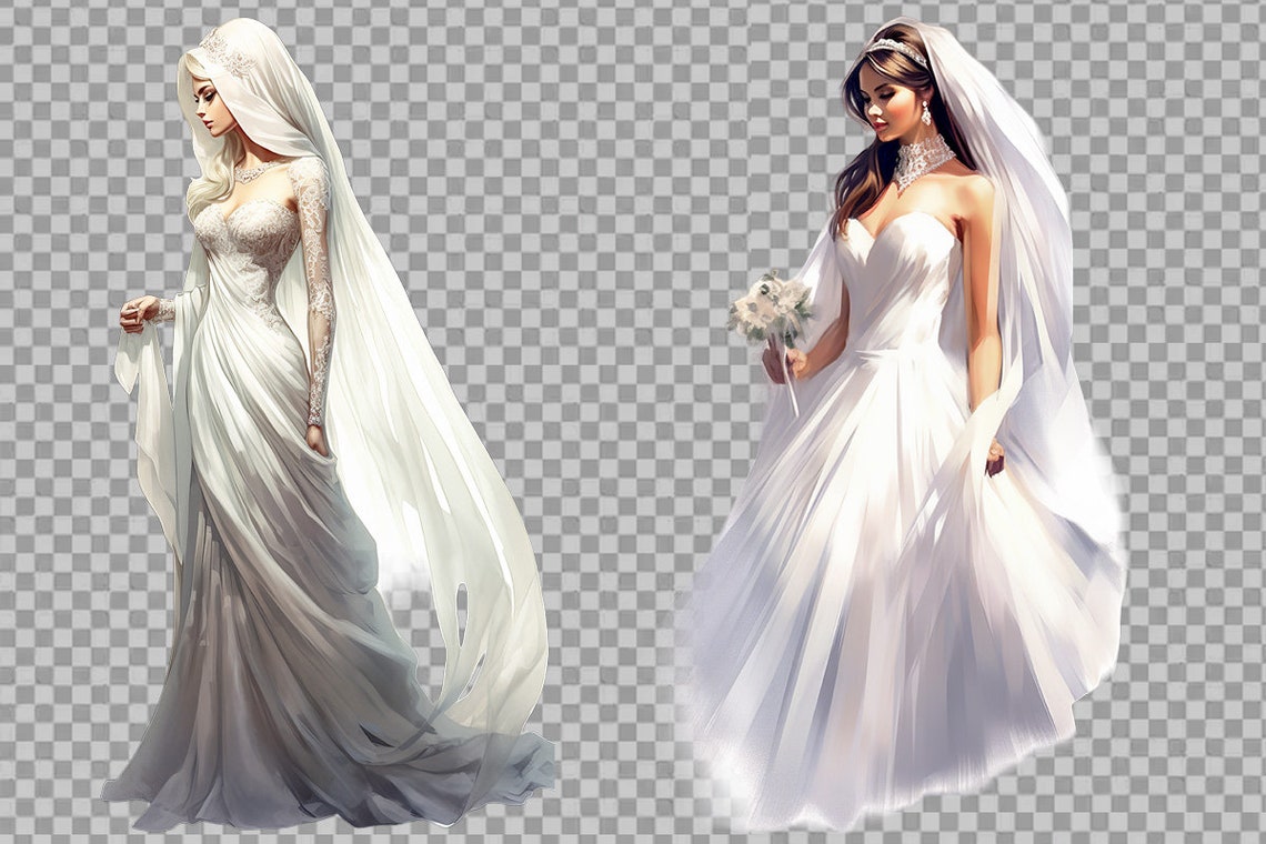 Bride Clipart, Wedding Clipart, Wedding Bride Clipart, Bride ...