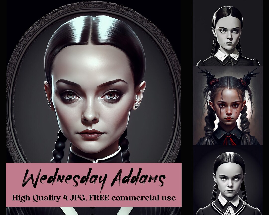 Poster Wednesday Adams | Gothic Wall Art | Wednesday Poster | Adams ...