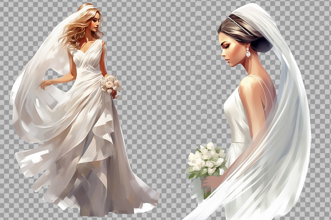 Bride Clipart, Wedding Clipart, Wedding Bride Clipart, Bride ...