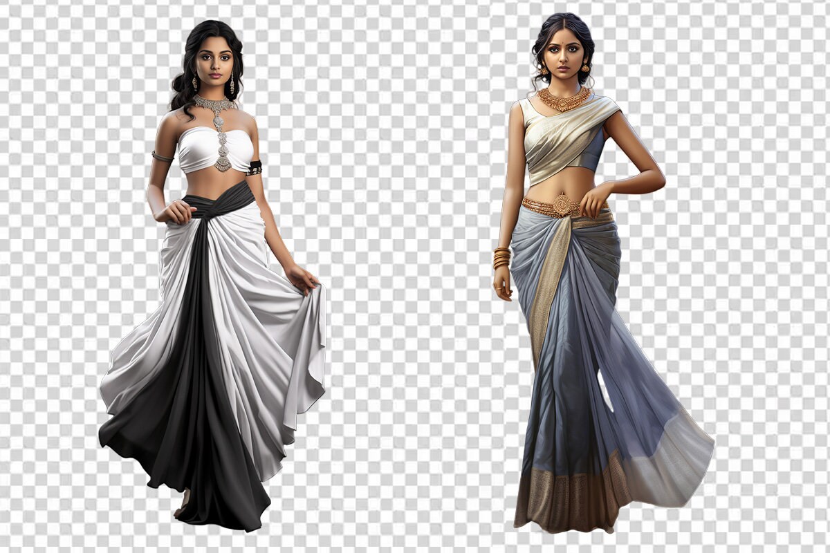 Indian Woman Clipart, India Clipart, PNG Indian Woman in Lehenga Dress ...