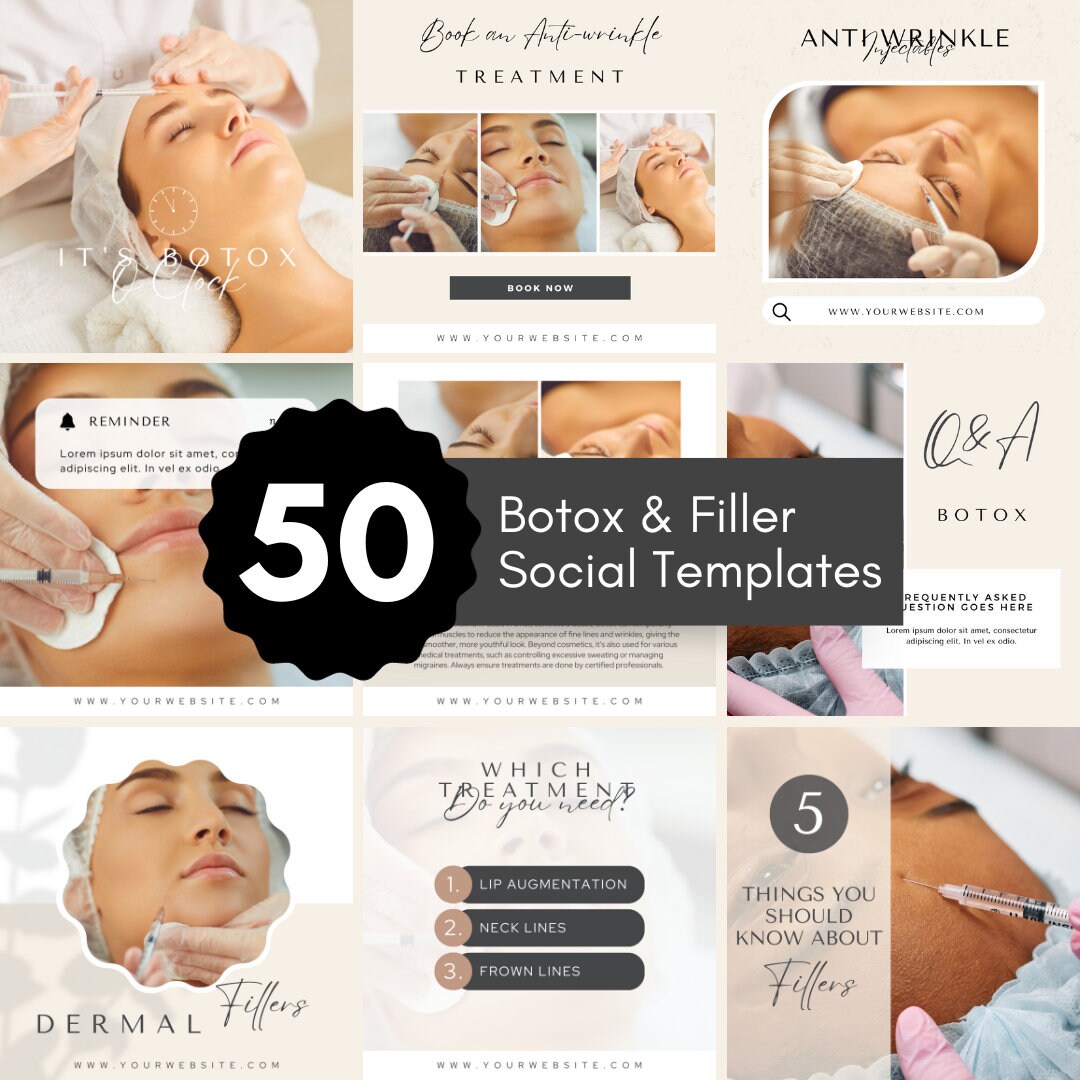50 Botox & Filler Instagram Templates - Etsy