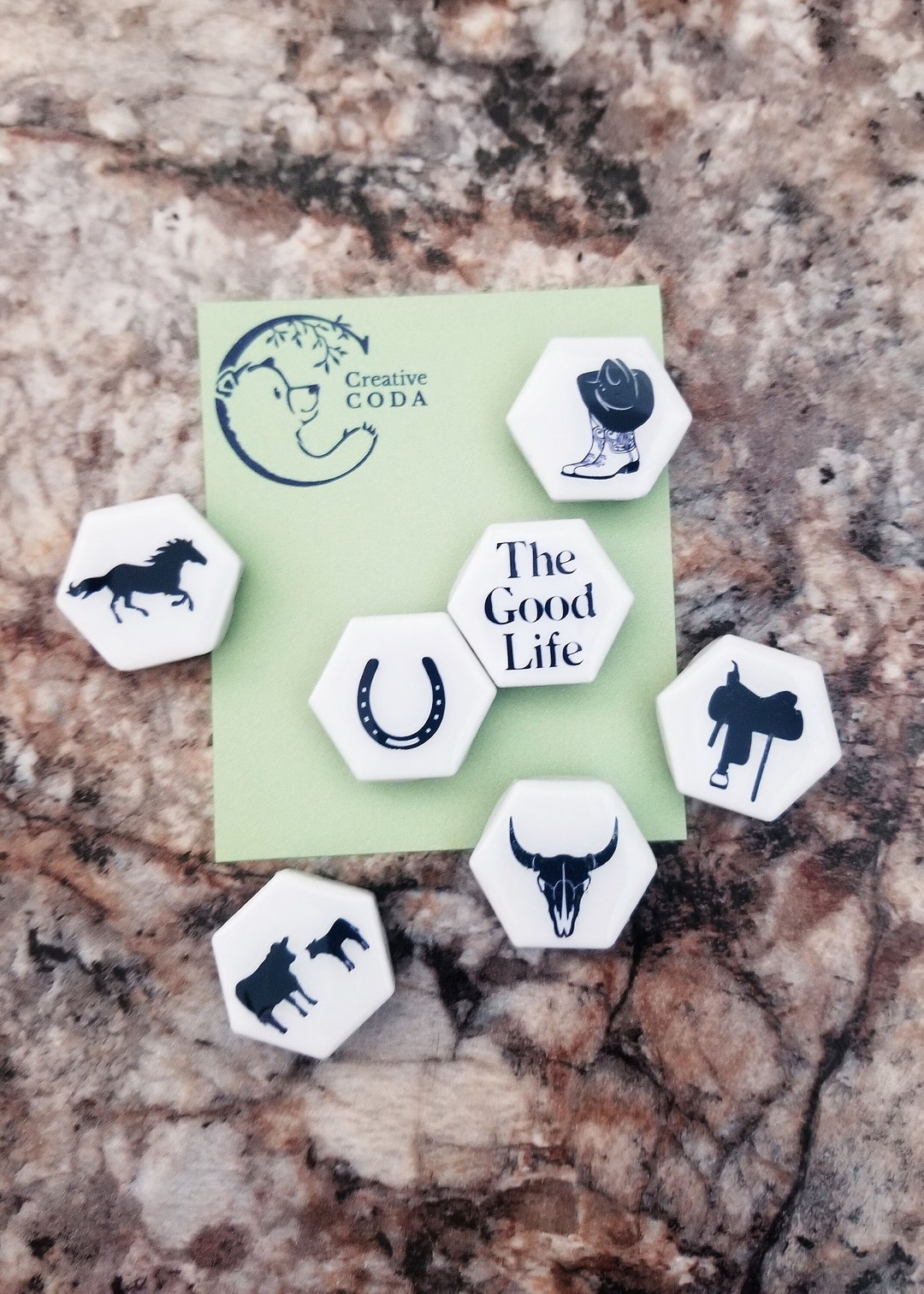 Fridge Magnets | Set of 7 | Cowboy Good Life Silhouettes - Etsy