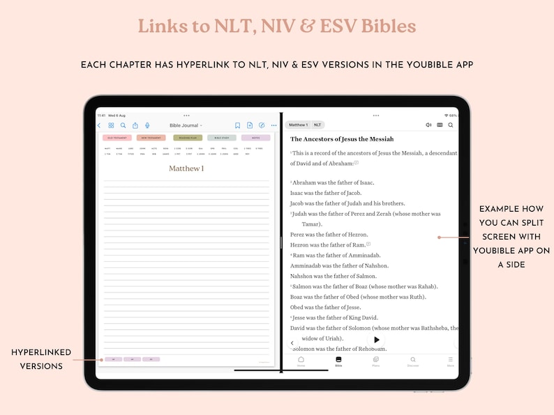Digital Bible Journaling NLT, NIV & ESV | Digital Scripture Journal ...