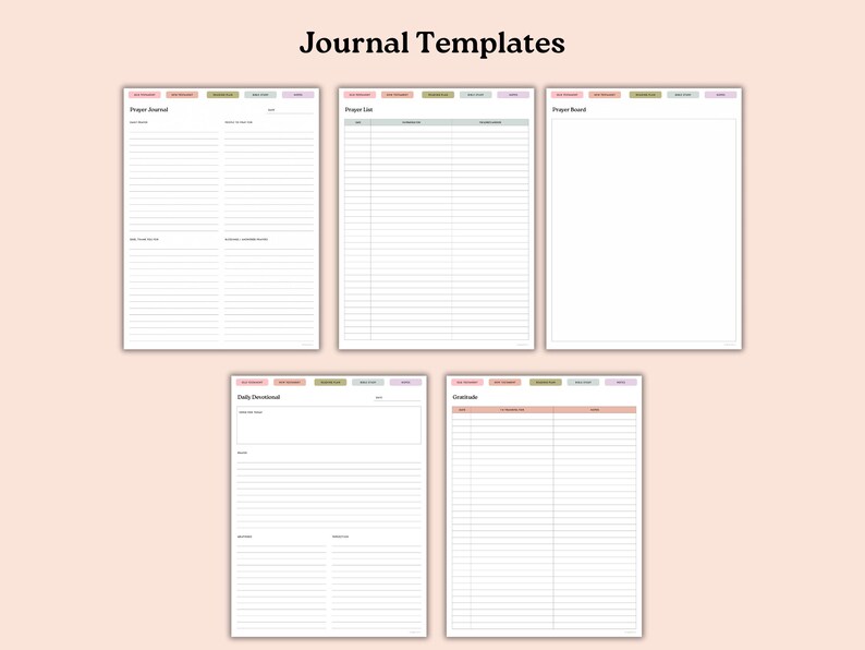 Digital Bible Journaling NLT, NIV & ESV | Digital Scripture Journal ...