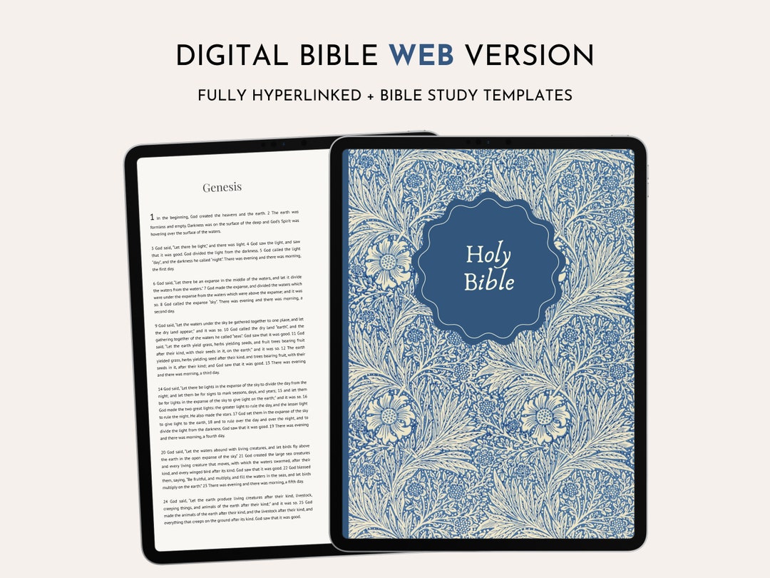 Digital WEB Bible, Digital Bible Notes, Digital Journaling Bible ...