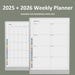2025-2026 Weekly Planner Template for Remarkable Paper Pro (PDF Files ...