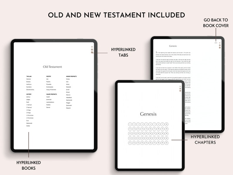 Simple Digital Bible WEB, Digital Journaling Bible PDF, iPad Bible ...
