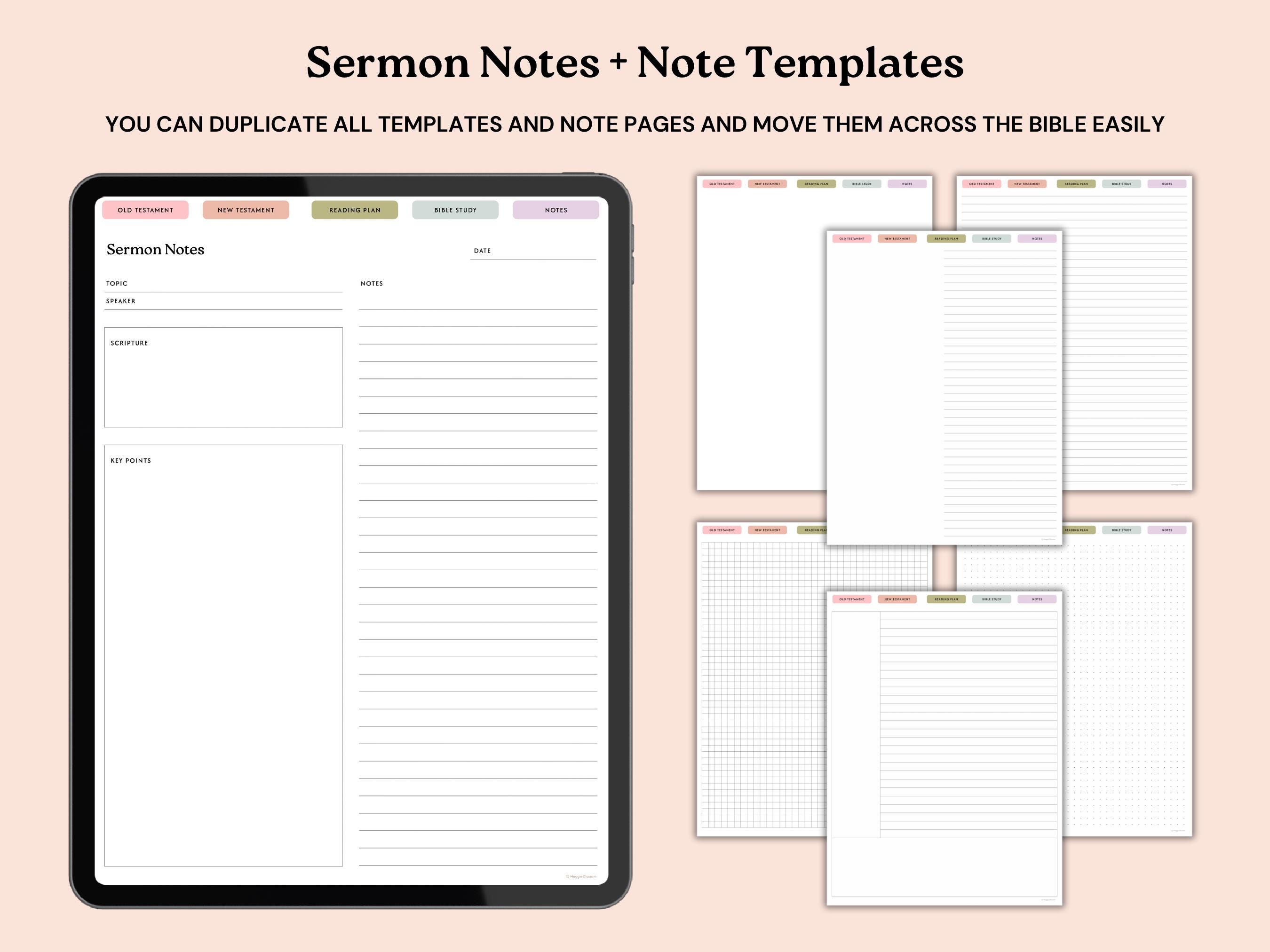 Digital Bible Journaling NLT, NIV & ESV | Digital Scripture Journal ...