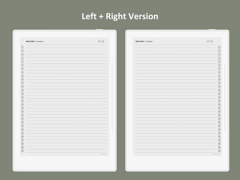 Notebook for Supernote | Note Template for Supernote Manta, Nomad A6X ...