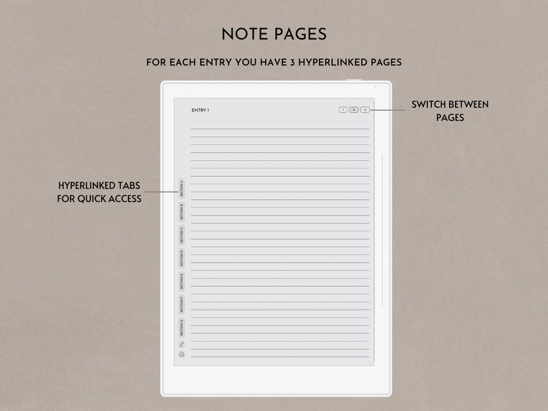 Notebook for SUPERNOTE, Note Template for Supernote Nomad A6X, A5X - Etsy