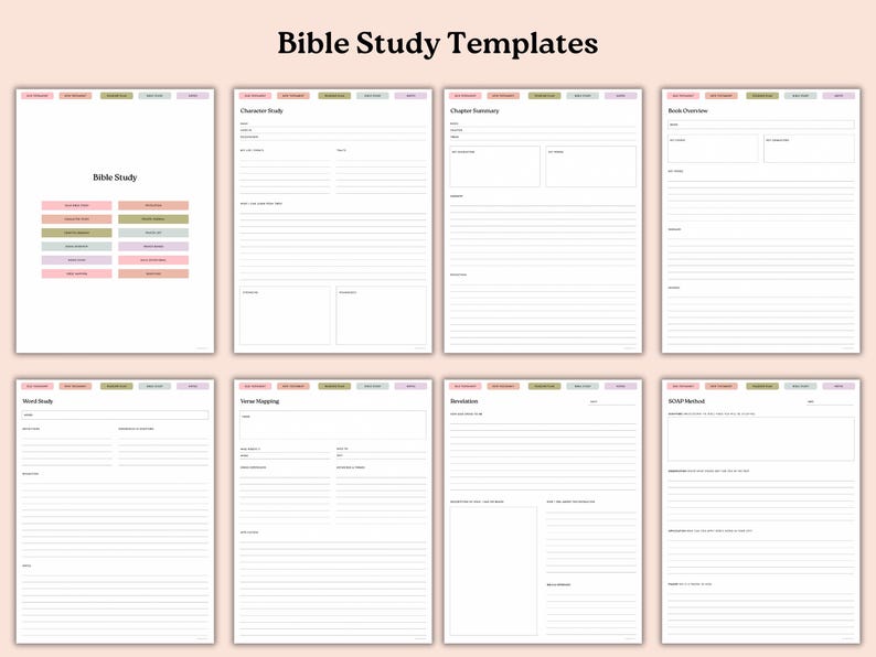 Digital Bible Journaling NLT, NIV & ESV | Digital Scripture Journal ...
