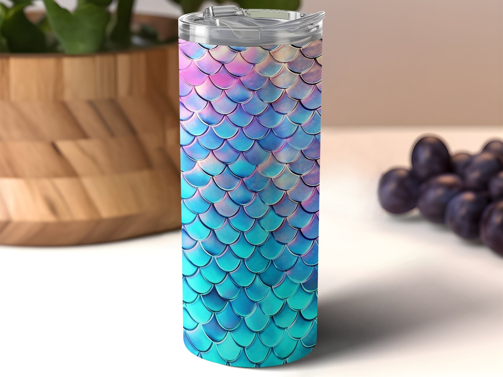 3D Mermaid Tail Tumbler Wrap 20 Oz Tumbler Sublimation - Etsy