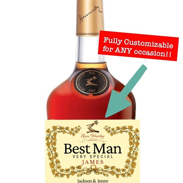 Custom Hennessy Label - Etsy