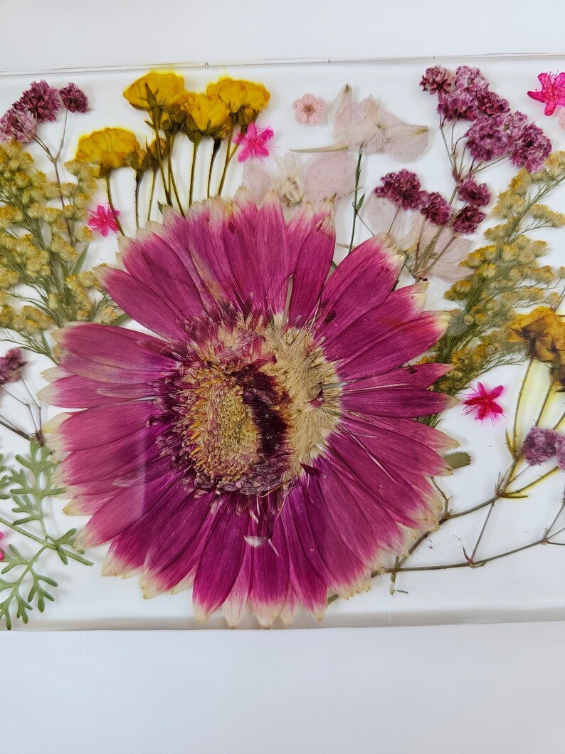 Pressed Flower Art, Flower Bouquet in Frame, Pressed Flowers in Frame ...