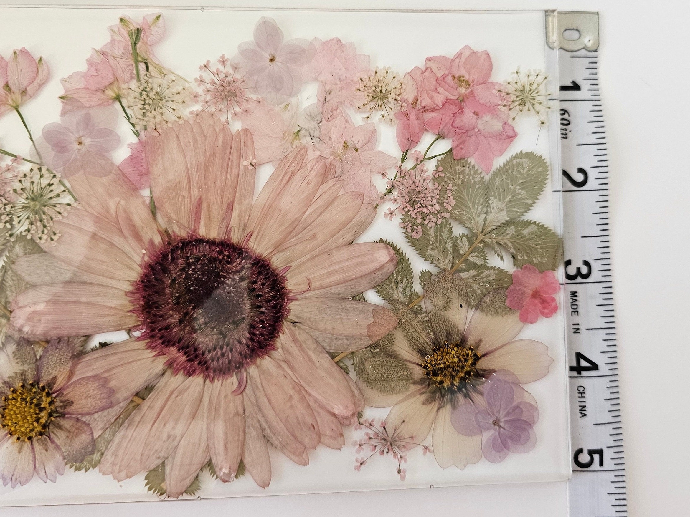 Pressed Flower Art, Flower Bouquet in Frame, Pressed Flowers in Frame ...