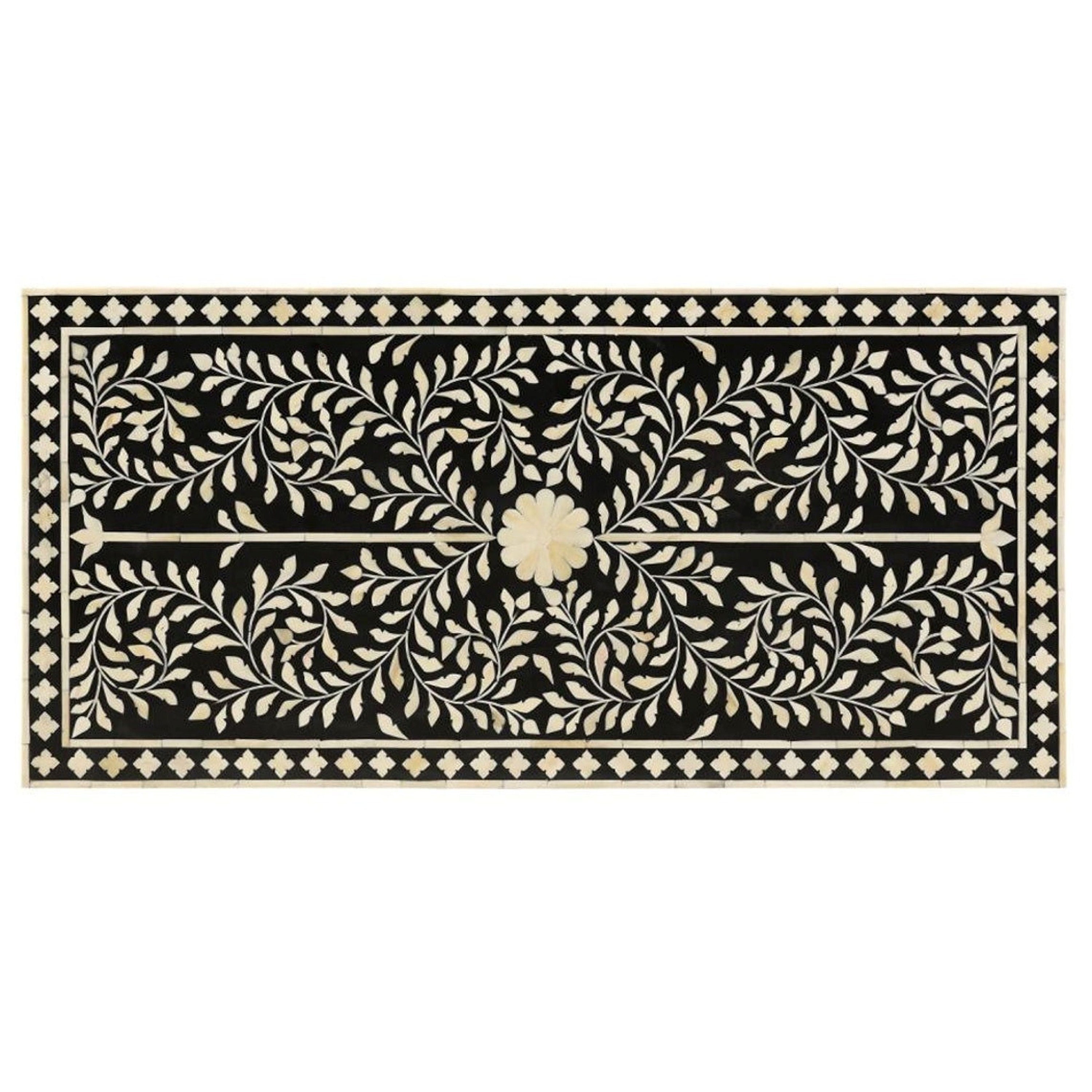 Intricate Bone Inlay Floral Design: Handmade Two Door Two - Etsy