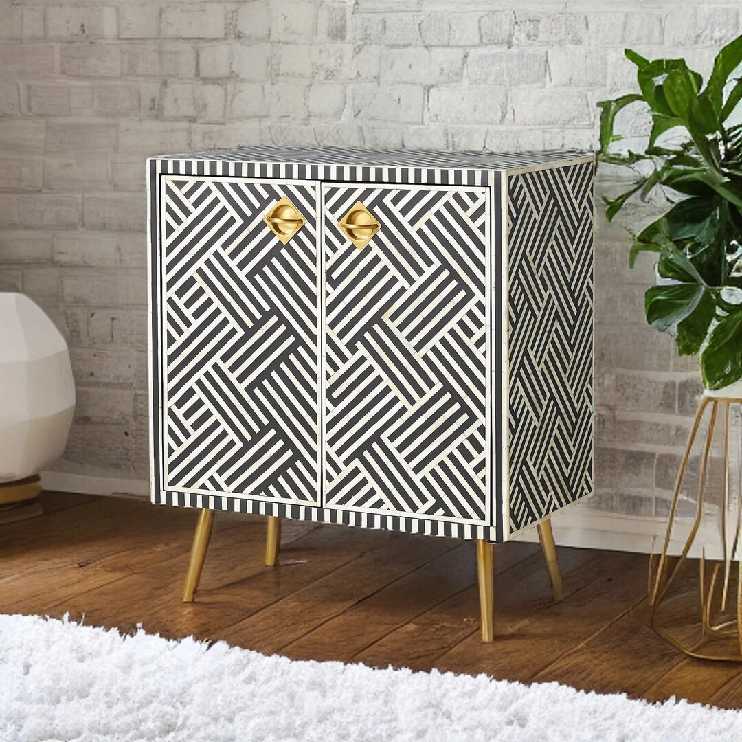 Bone Inlay Entryway Cabinet, Bone Inlay Storage Cabinet, Bone Inlay ...