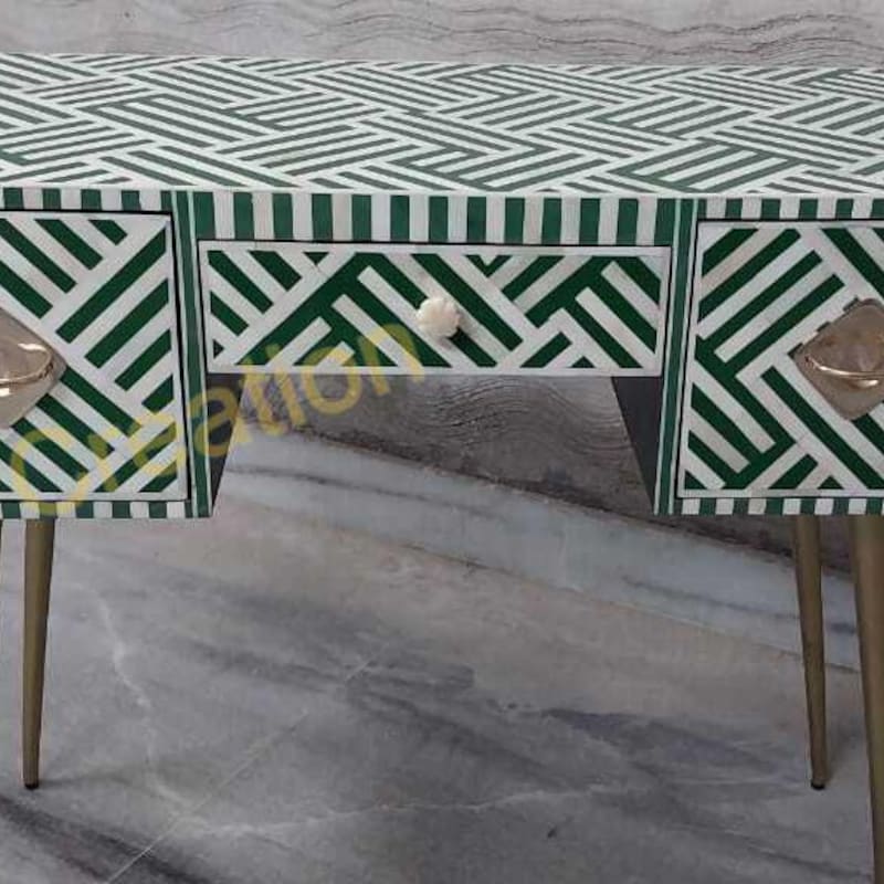 Bone Inlay Desk - Etsy