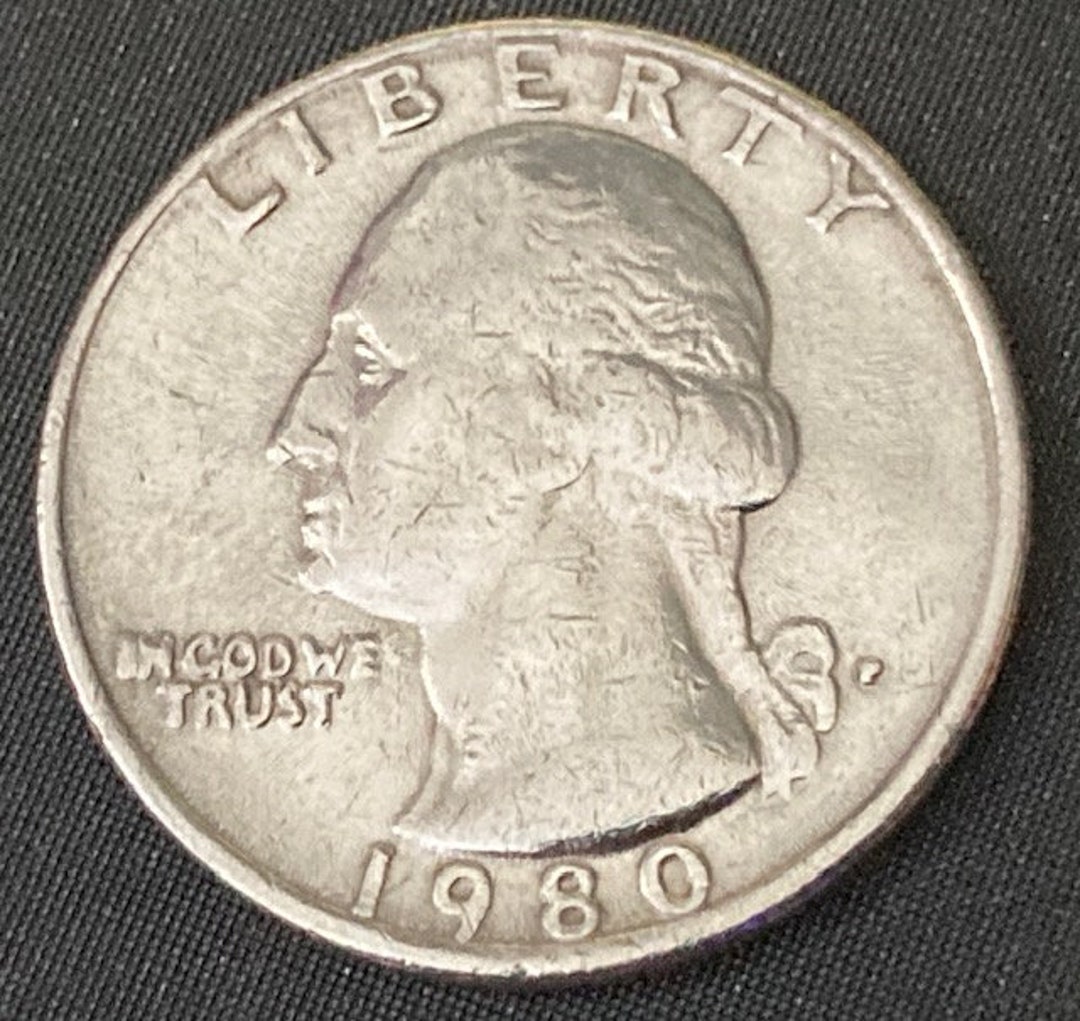 RARE 1980 Filled "p" Mint Mark Error Coin - Washington Quarter US - Etsy