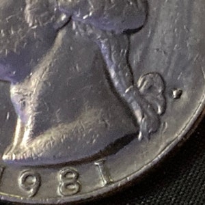 Introducing the Rare 1981 P Mint Mark Washington Quarter US Error Coin ...