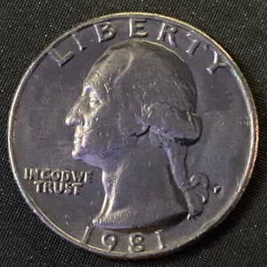 Introducing the Rare 1981 P Mint Mark Washington Quarter US Error Coin ...