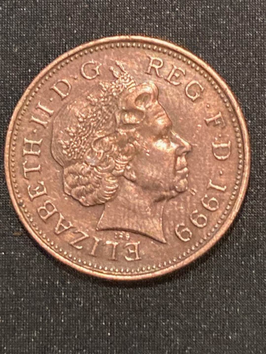 1999 Two Pence New Pence Queen Elizabeth II Coin UK - Etsy
