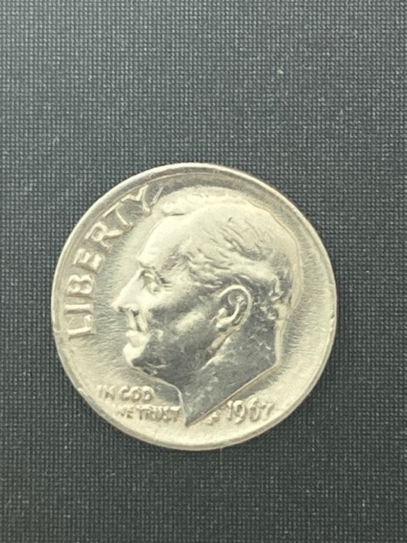 1967 Roosevelt Dime - No Mint Mark US Coin - Etsy