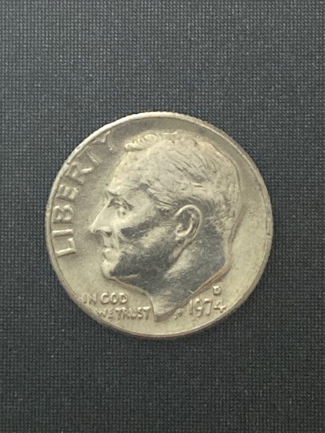 1974 Roosevelt Dime D Mint Mark US Coin - Numismatic Collectible - Etsy