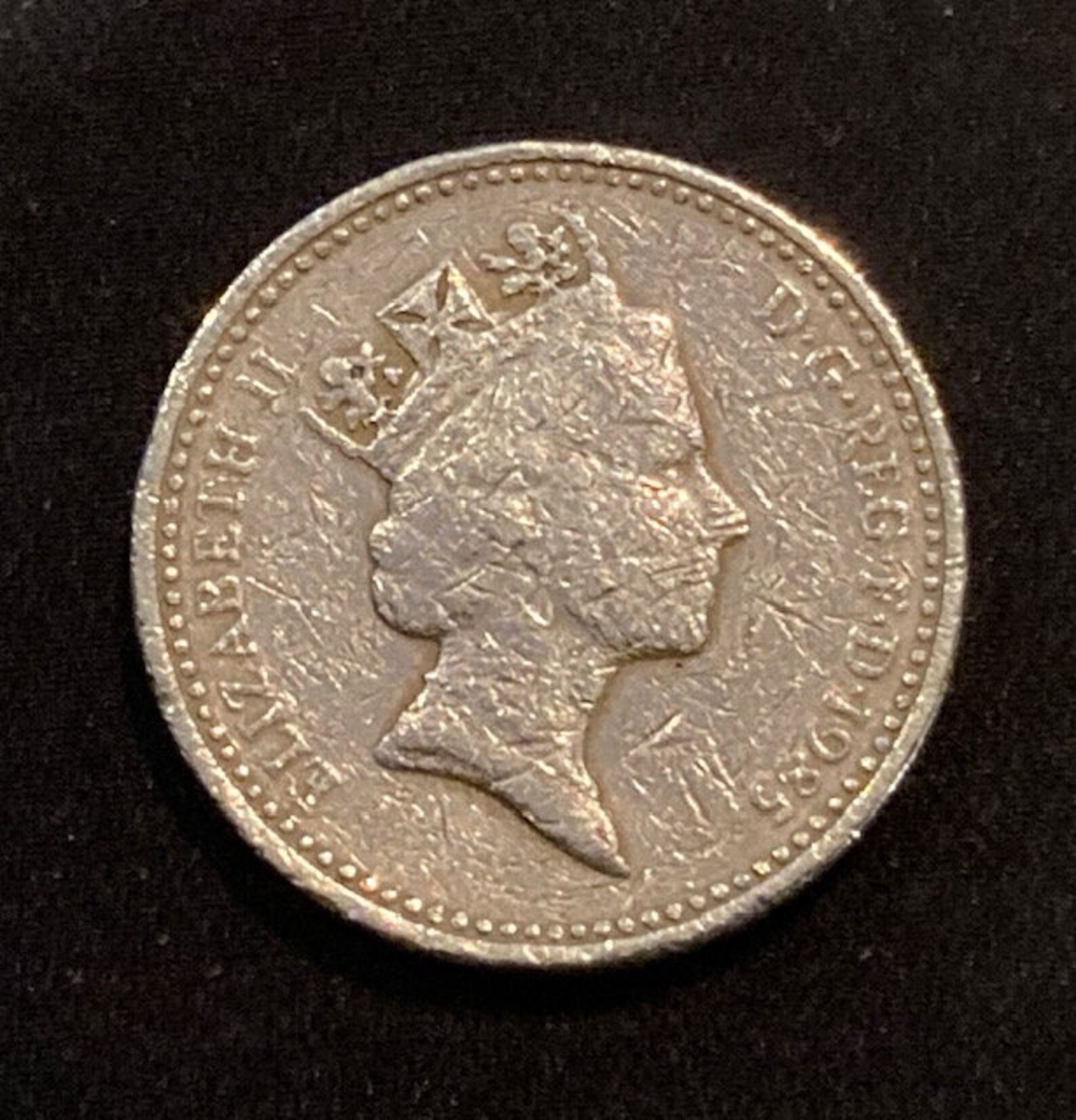 Two 1985 One Pound Coins 1. Rare 1985 One Pound Error Coin, Upside Down ...