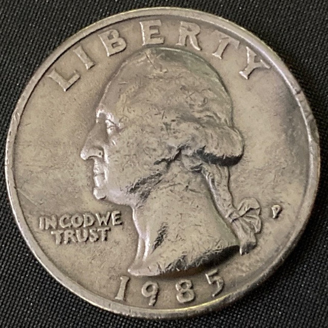 1985P Washington Quarter Coin - Genuine United States Currency - Etsy