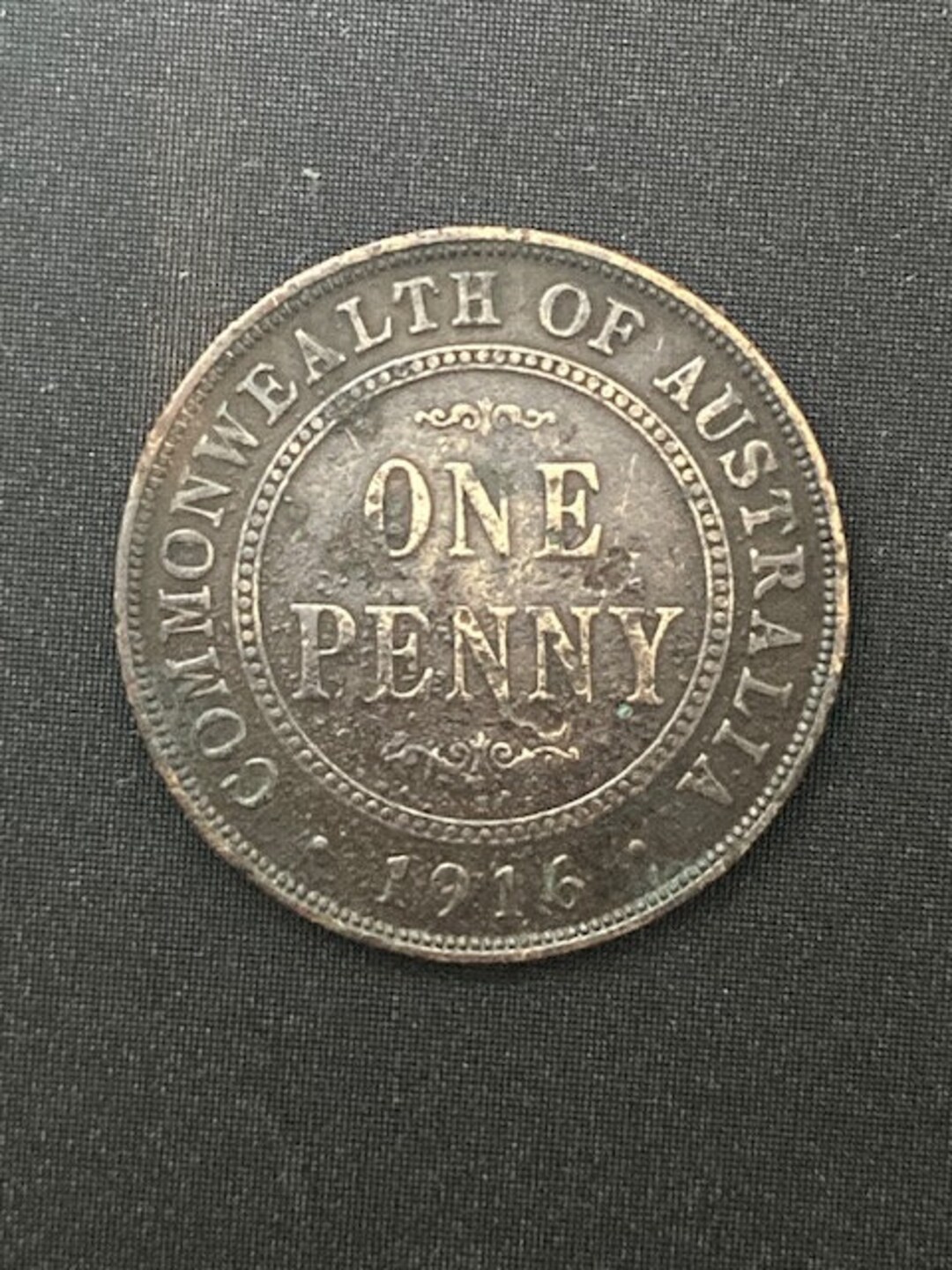 1916 One Penny Australia - Rare Australian Penny Coin - Etsy