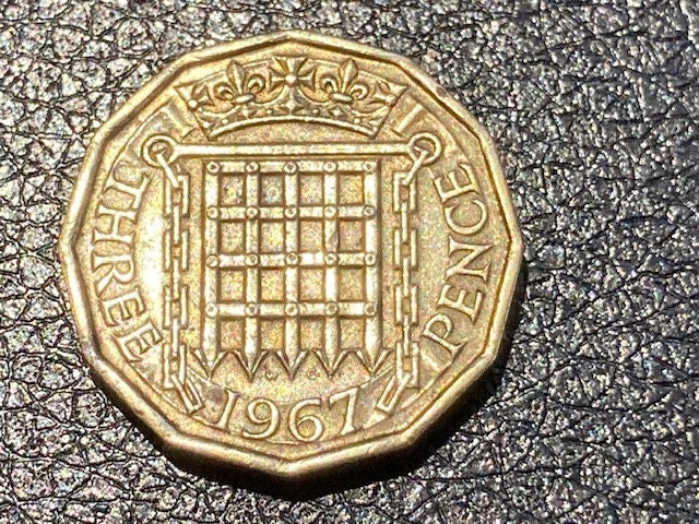 1967 Three Pence Coin UK - A Piece of British Numismatic History! - Etsy UK