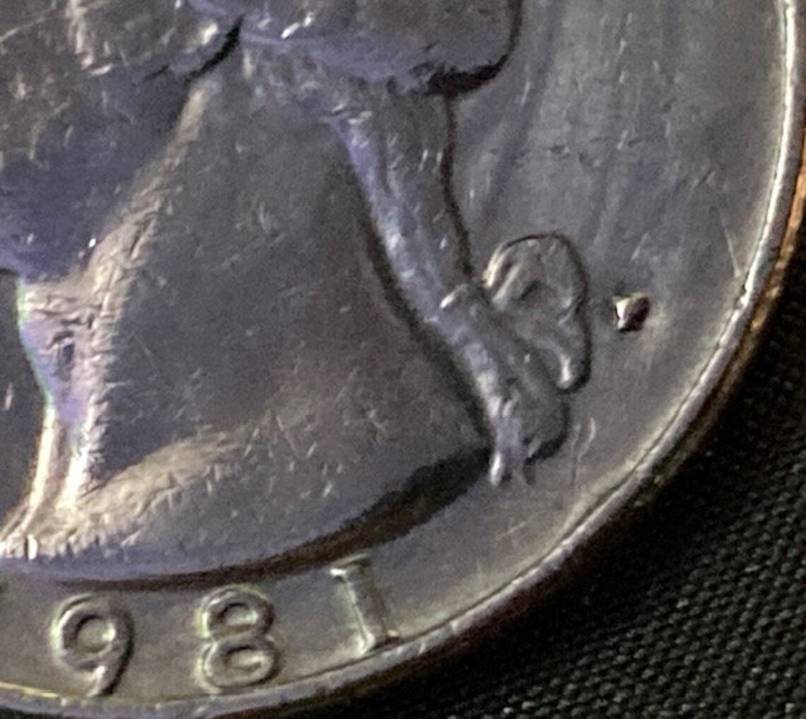 Introducing the Rare 1981 P Mint Mark Washington Quarter US Error Coin ...