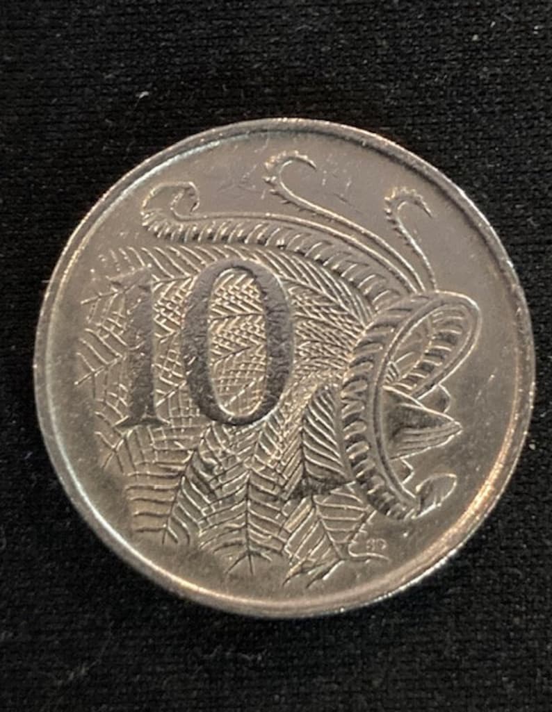 1966 Australia 10 Cents Coin - Collectible Decimal Currency - Etsy ...