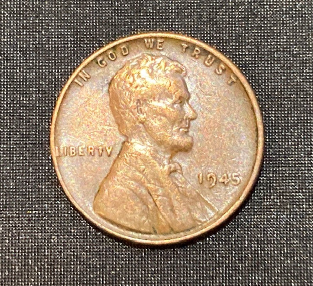 1945 No Mint Mark Lincoln Penny - Authentic US Coin - Etsy