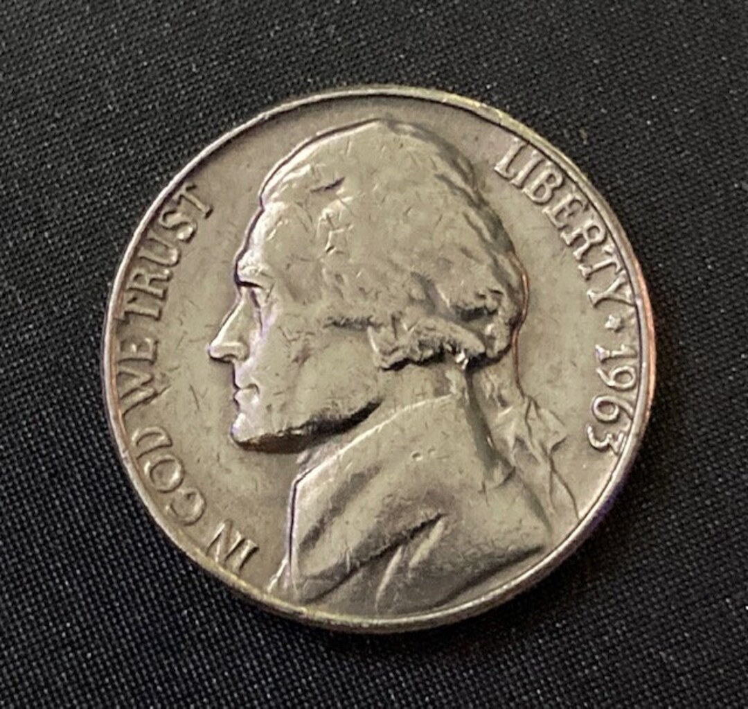 Rare 1963 Jefferson Nickel - No Mint Mark Numismatic Collectible - Etsy