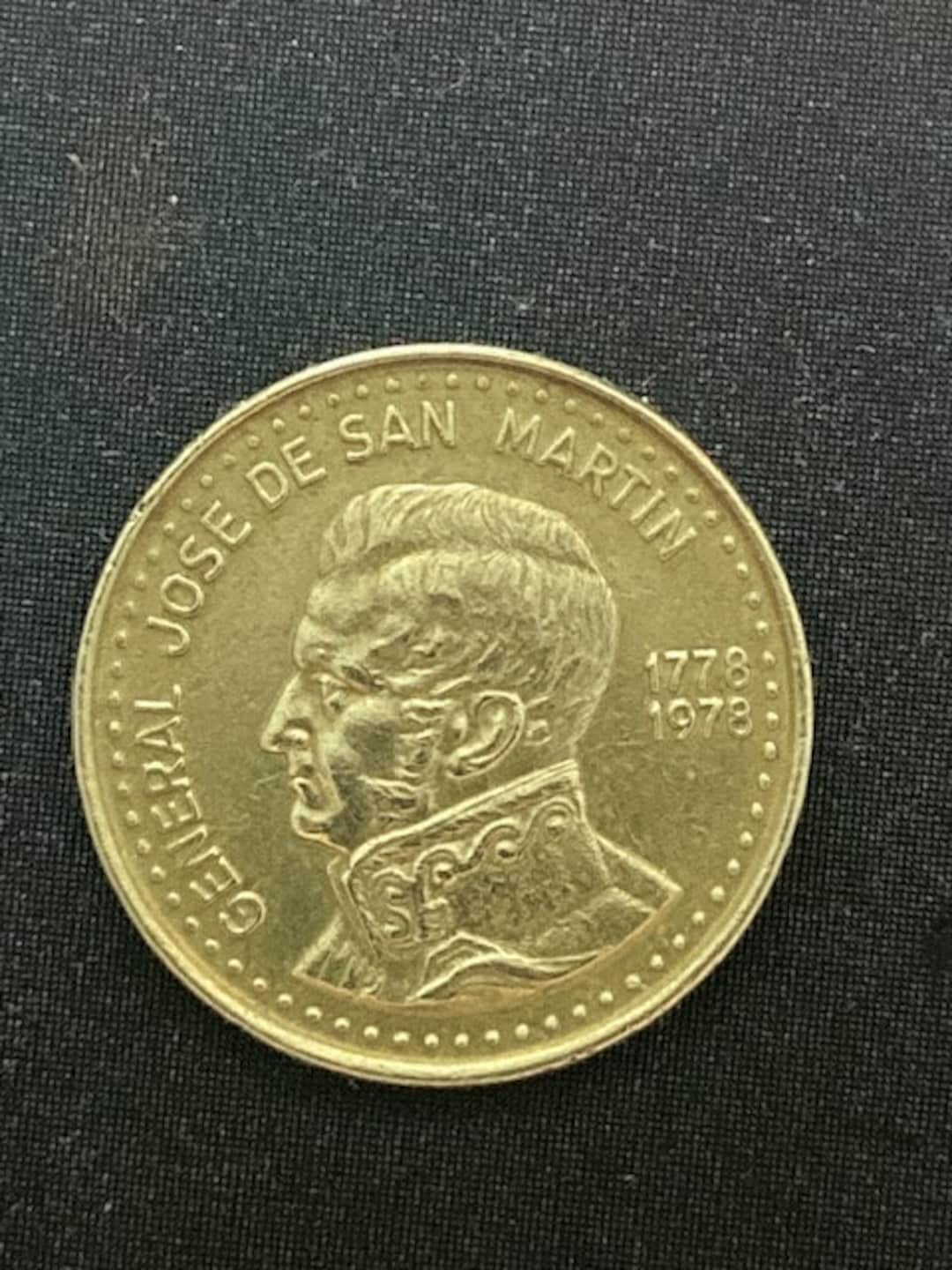 1978 50 Pesos Argentina Coin - General Jose De San Martin Commemorative ...