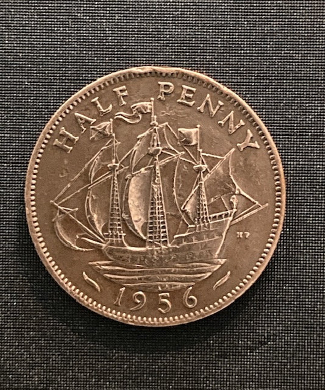 1956 Half Penny UK Coin - Vintage British Currency Collectible - Etsy