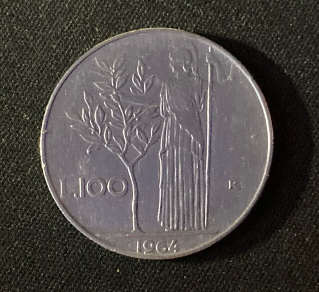 1964 Italy 100 Lira Coin - Rare Vintage Italian Numismatic Piece! - Etsy