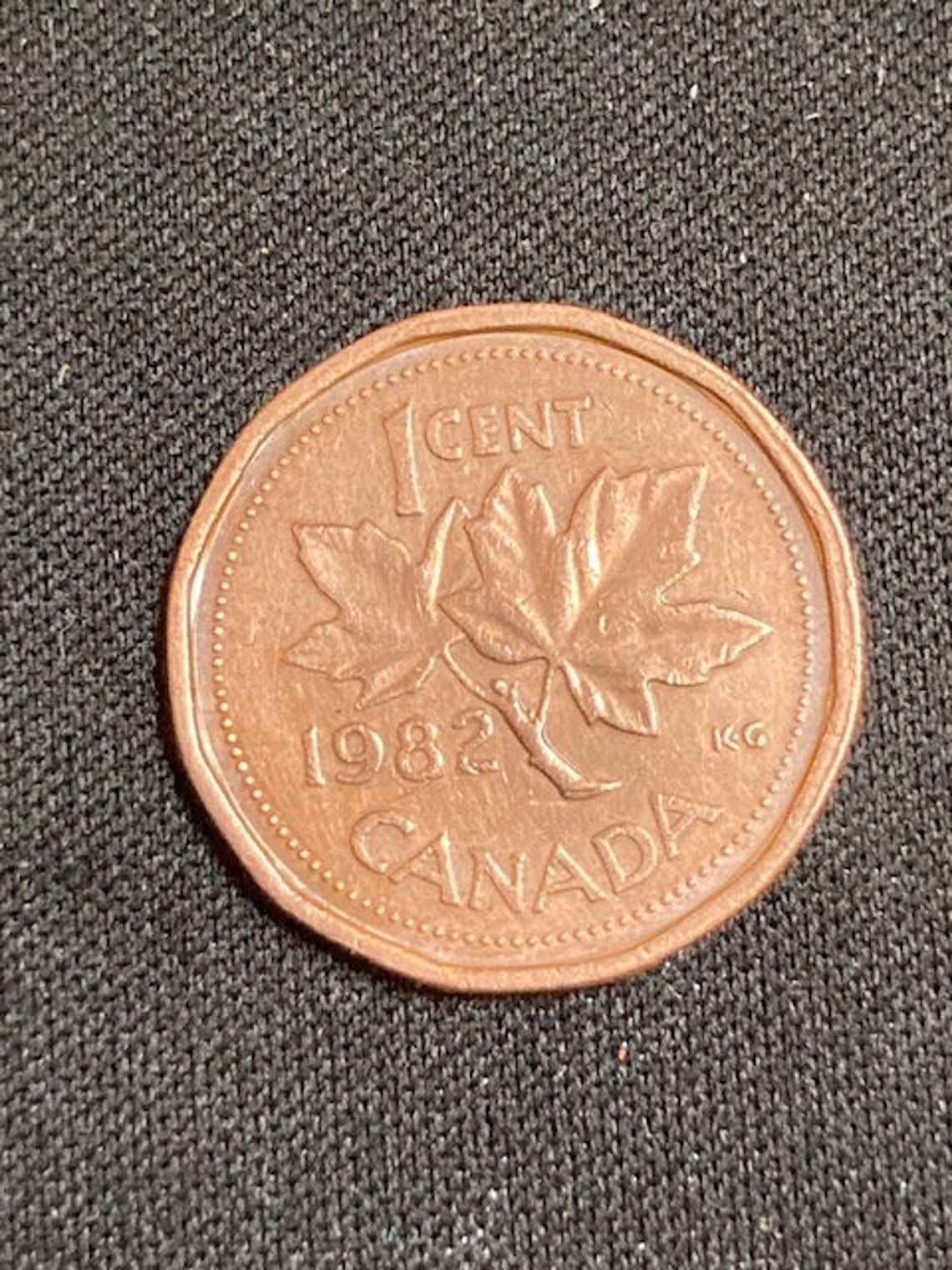 1982 One Cent Coin Canada - Canadian Penny Collectible - Etsy