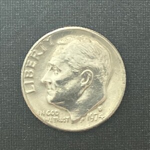 1974 Roosevelt Dime D Mint Mark US Coin - Numismatic Collectible - Etsy