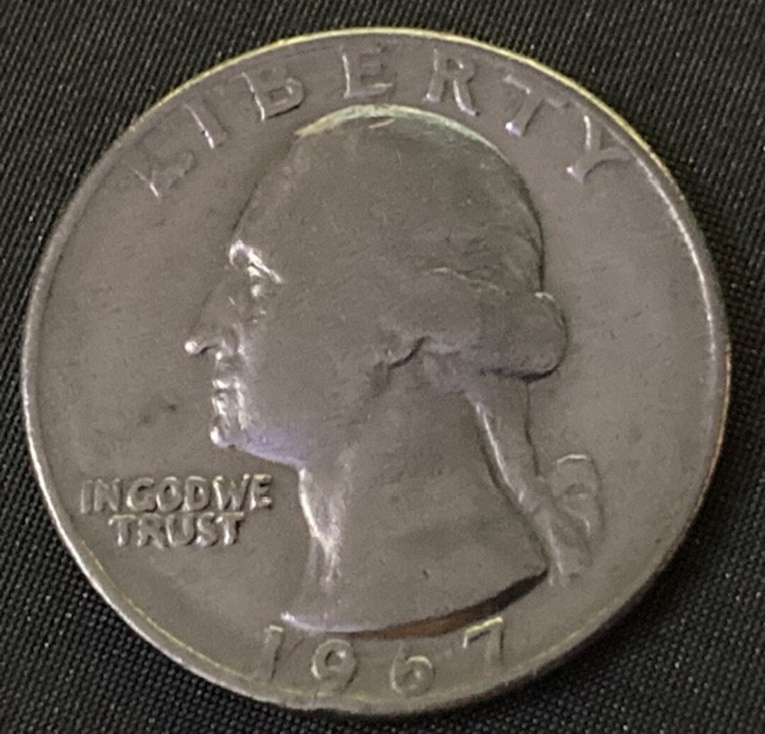 1967 Washington Quarter Coin - Genuine US Currency From the Past! - Etsy