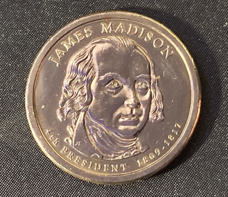 Introducing the Presidents Dollar Coin US James Madison - Etsy