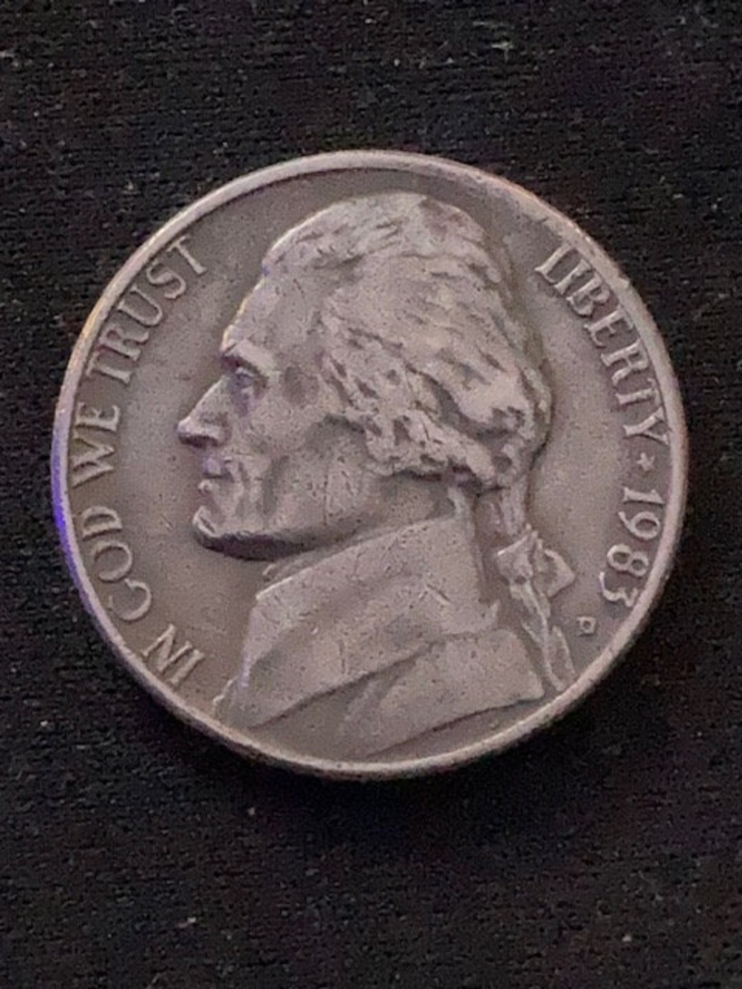 1983 Jefferson Nickel D Mint Mark - Rare Vintage Collectible - Etsy
